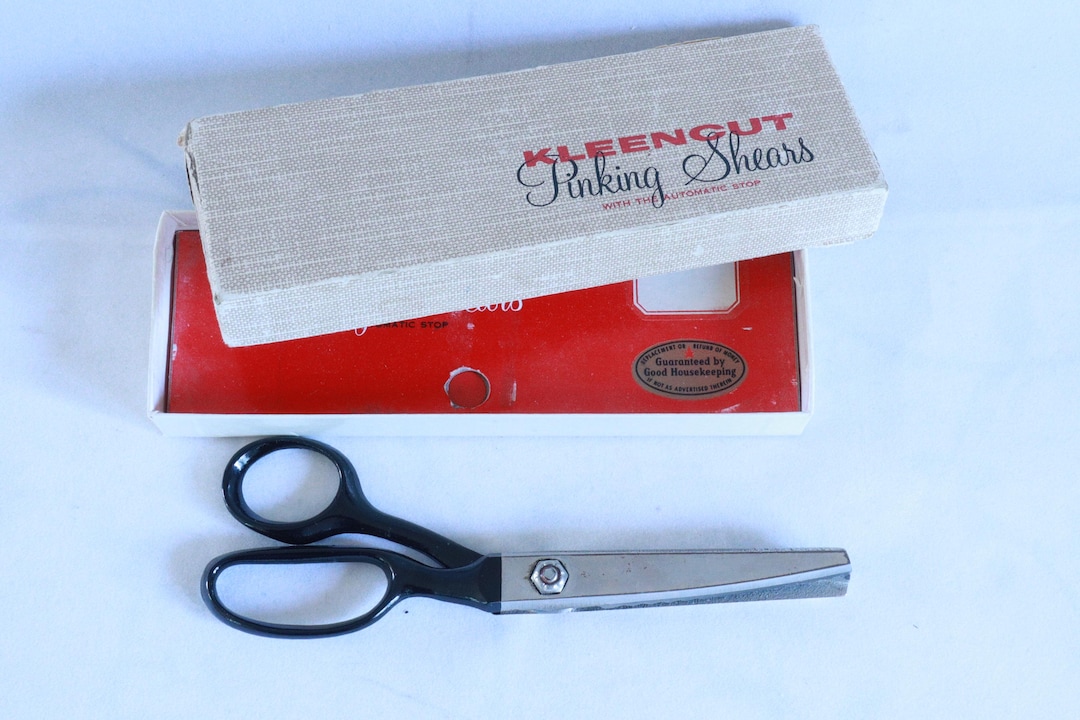 Vintage Small Pinking Shears With Box. Tested and Work Well - Etsy