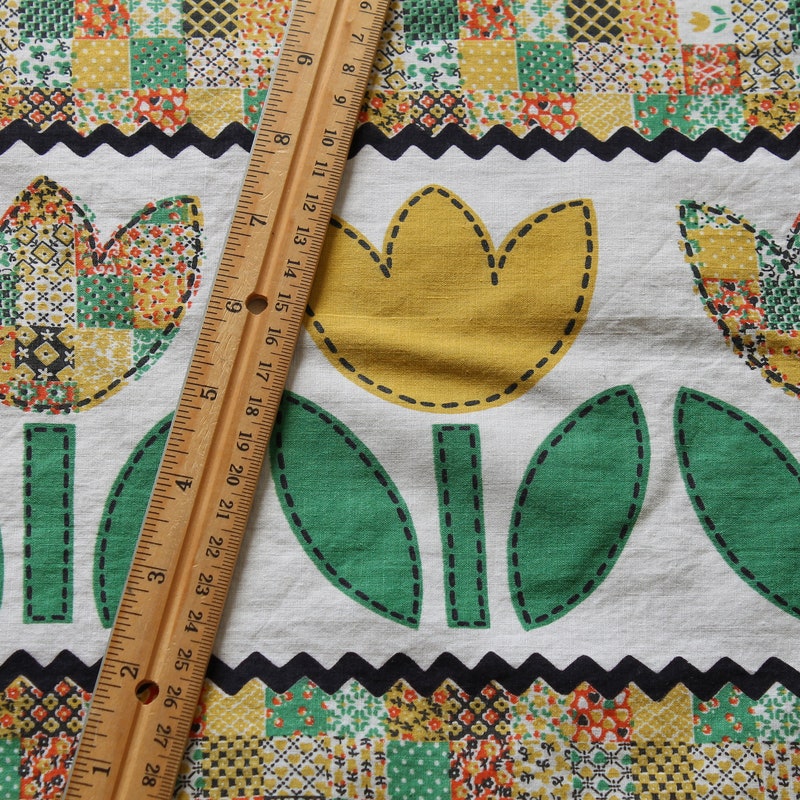 Border Print Fabric - Etsy