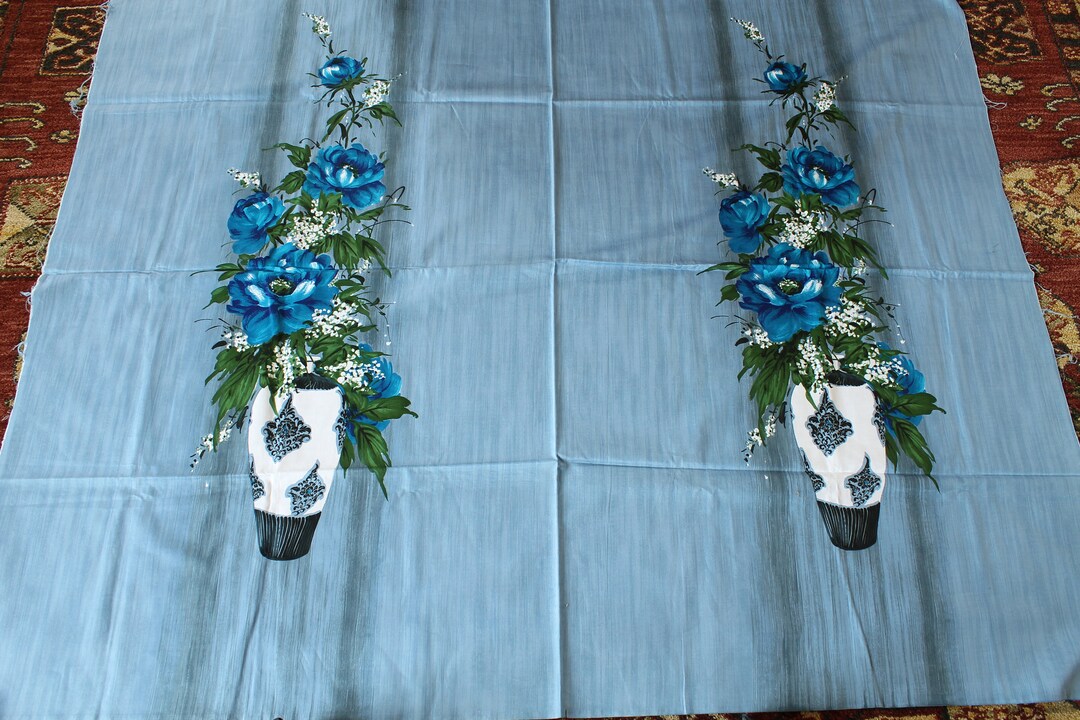 Pair of Stunning Mid Mod Fabric Panels for Décor - Etsy