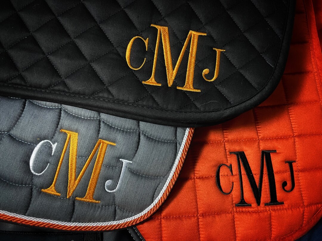 Custom Embroidered Saddle Pad - Etsy Custom Embroidered Saddle Pad - Etsy