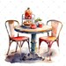 Table at a Cafe Clipart Bundle 10 High Quality Watercolor - Etsy