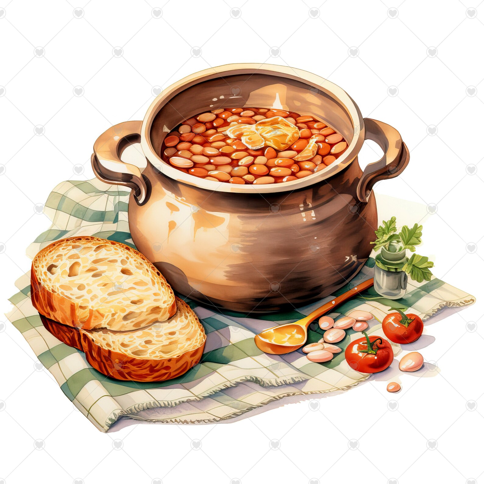 Grandma's Bean Stew Clipart Bundle 10 High Quality - Etsy