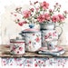 Floral Vintage Farmhouse Kitchen Cookware Clipart Bundle 10 High ...