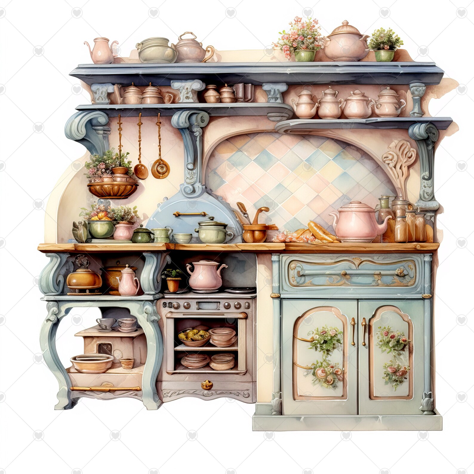 Princess' Kitchen Clipart Bundle 10 High Quality - Etsy