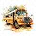 School Bus Clipart Bundle 10 High Quality Watercolor Jpgs Back to ...