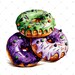 Halloween Donuts Clipart Bundle 10 High Quality Watercolor - Etsy