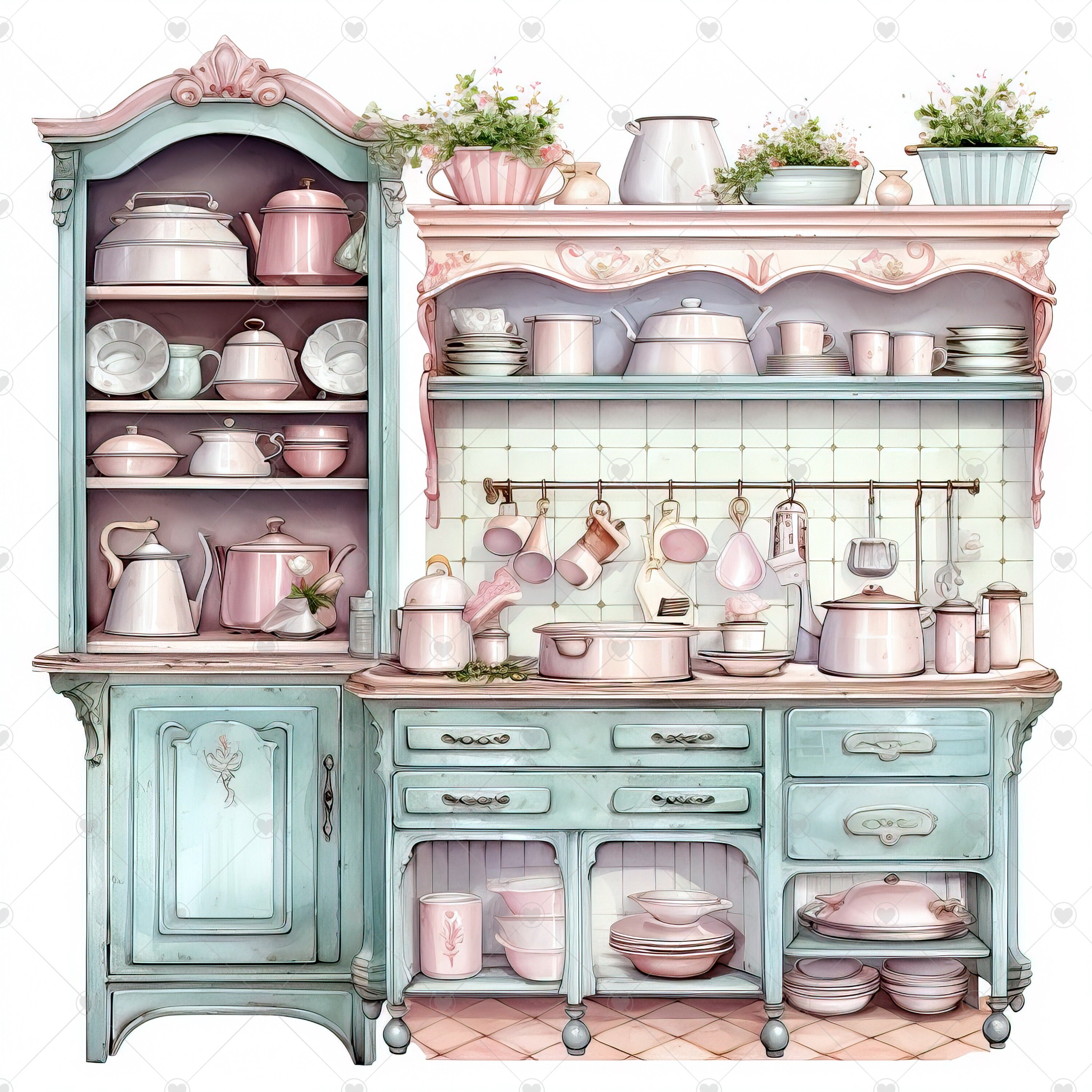 Princess' Kitchen Clipart Bundle 10 High Quality - Etsy