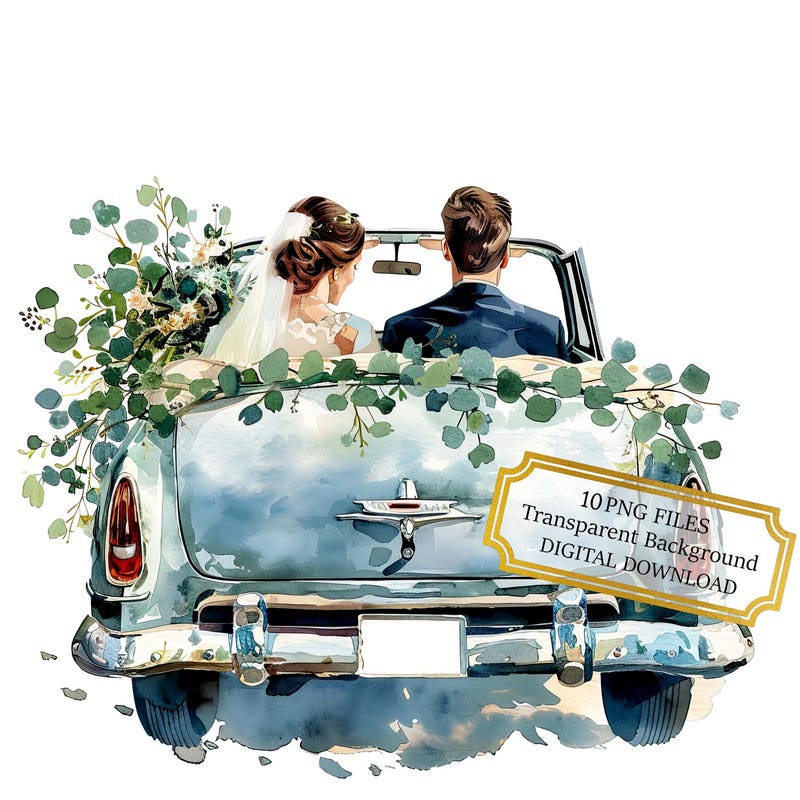 Just married auto - Etsy.de