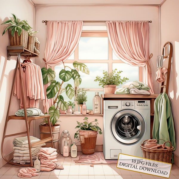 Laundry Clipart - Etsy