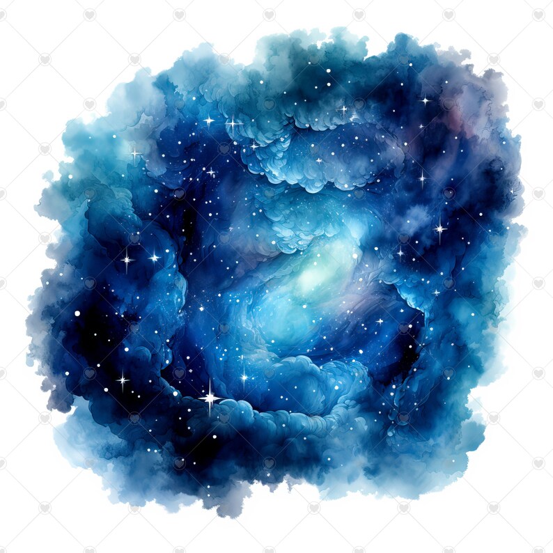 Watercolor Sky of Galaxies Clipart Bundle 10 High Quality - Etsy