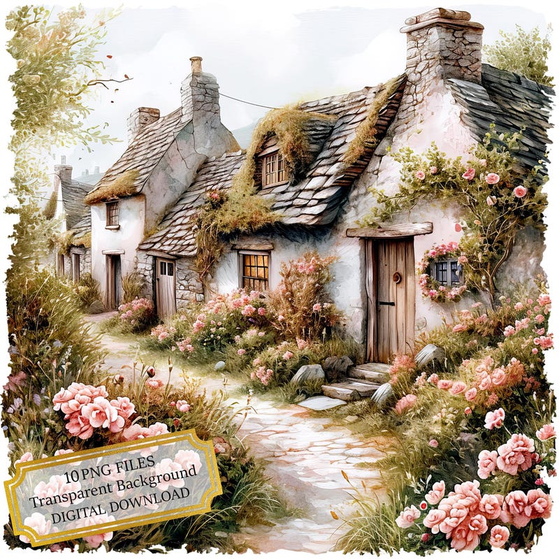 Irish Cottage Canvas Art - Etsy UK