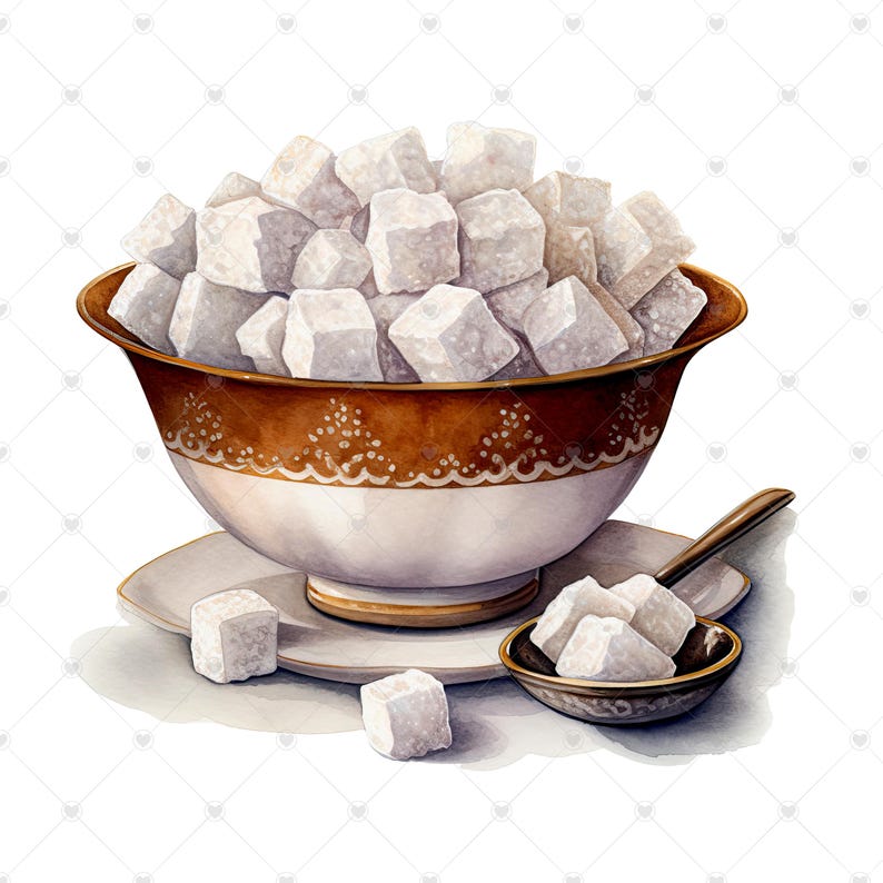 Vintage Sugar Cube Bowl PNG Clipart Bundle- Digital Download - Etsy ...