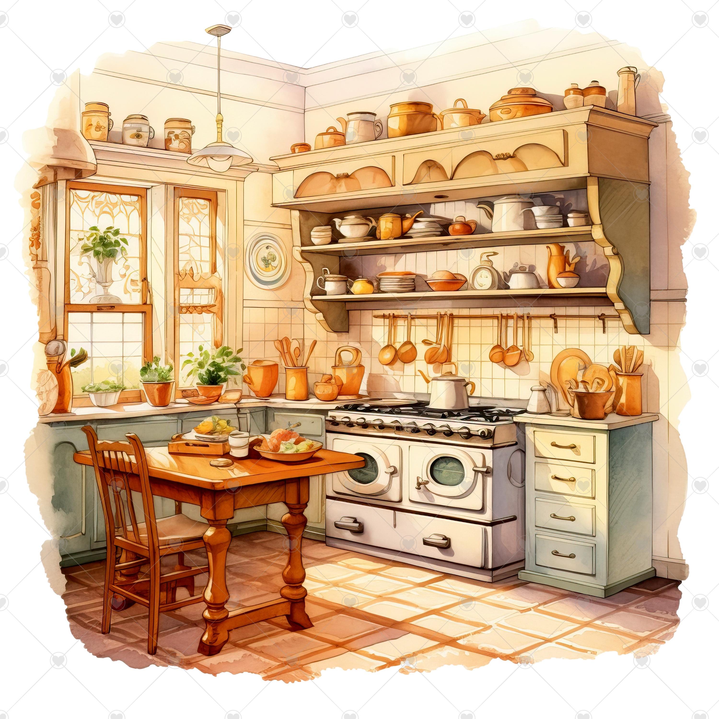 Grandma's Kitchen PNG Clipart Bundle- Digital Download - Etsy