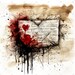 Vintage Love Letter With Ink Stains Clipart Bundle 10 High Quality ...