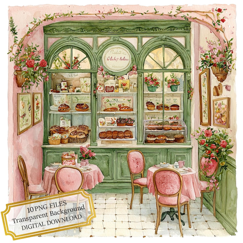 Antique Bakery Canvas - Etsy