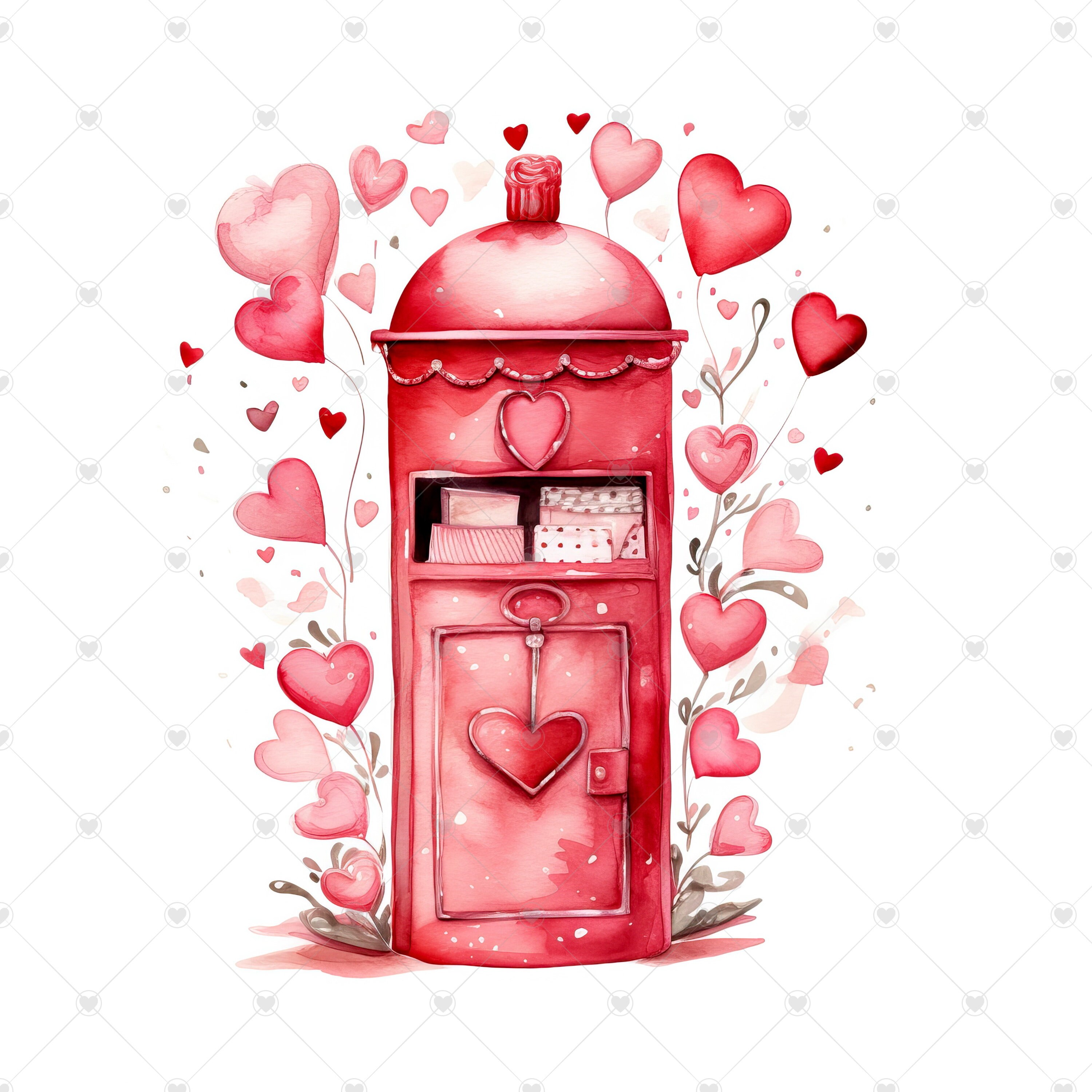 Love Letter Postbox Clipart Bundle 10 High Quality Watercolor - Etsy ...