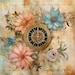 Shabby Chic Floral Compass With Map Clipart Bundle 10 High Quality ...