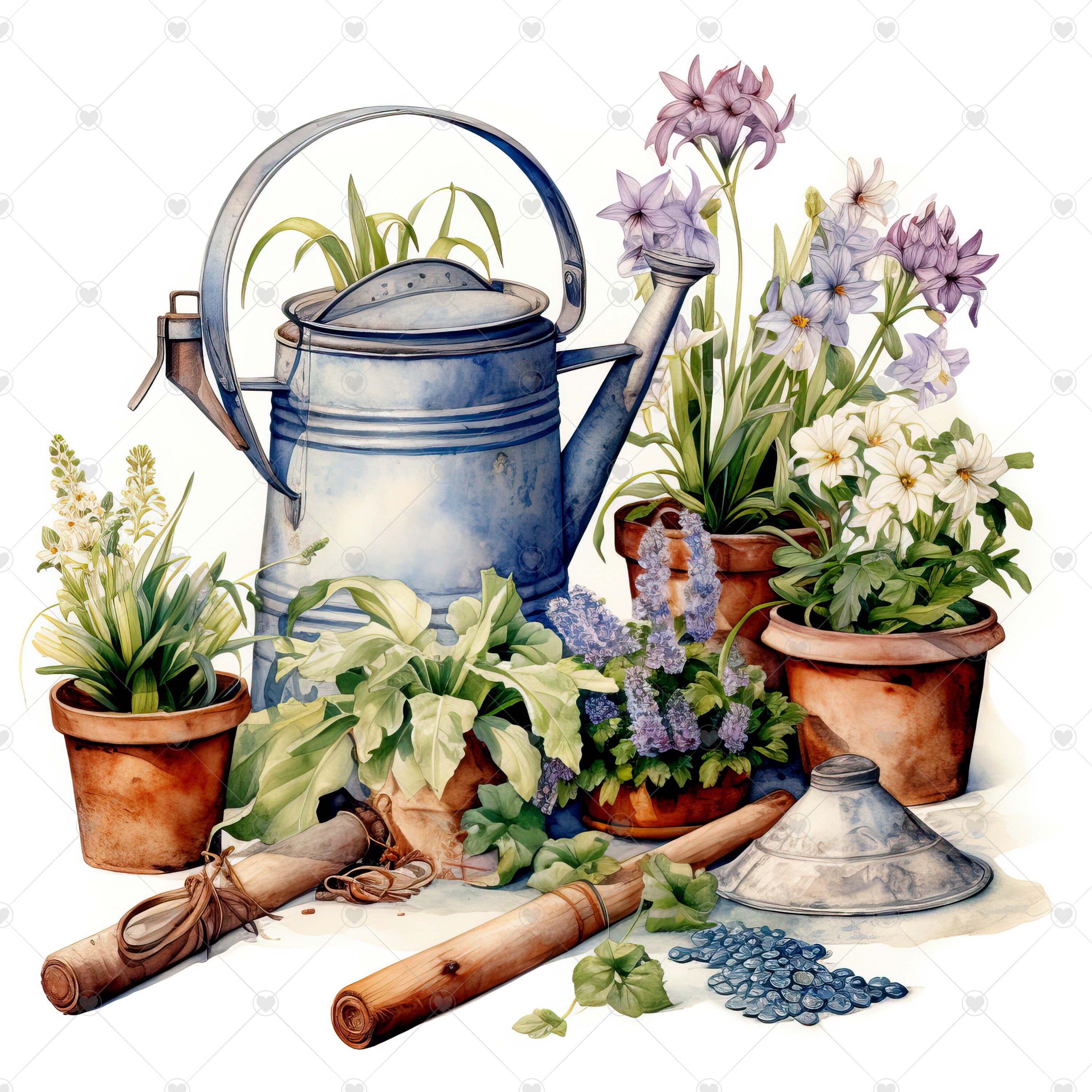 Vintage Gardening Tools Clipart Bundle 10 High Quality - Etsy Australia