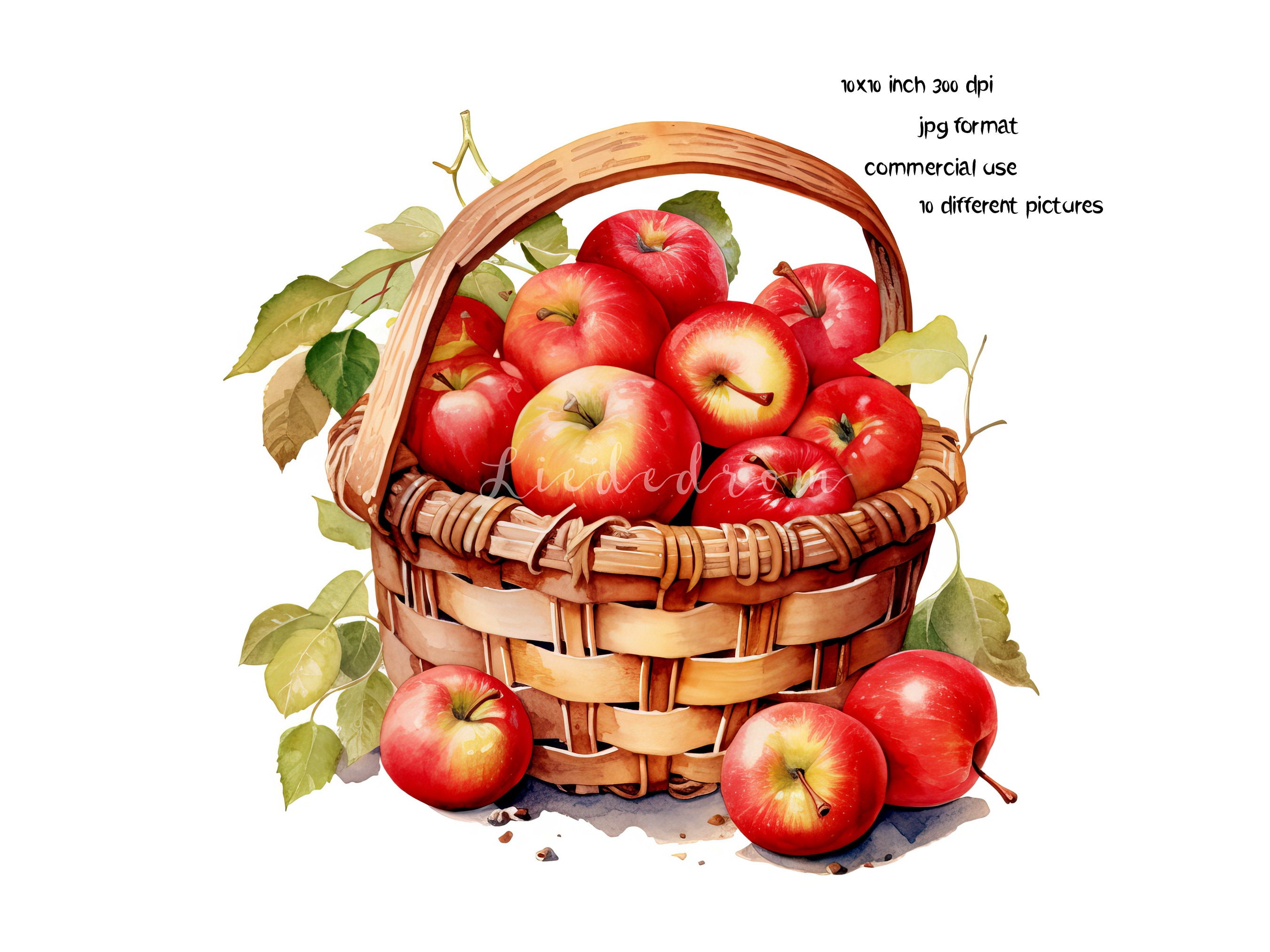 Apple Basket Clipart