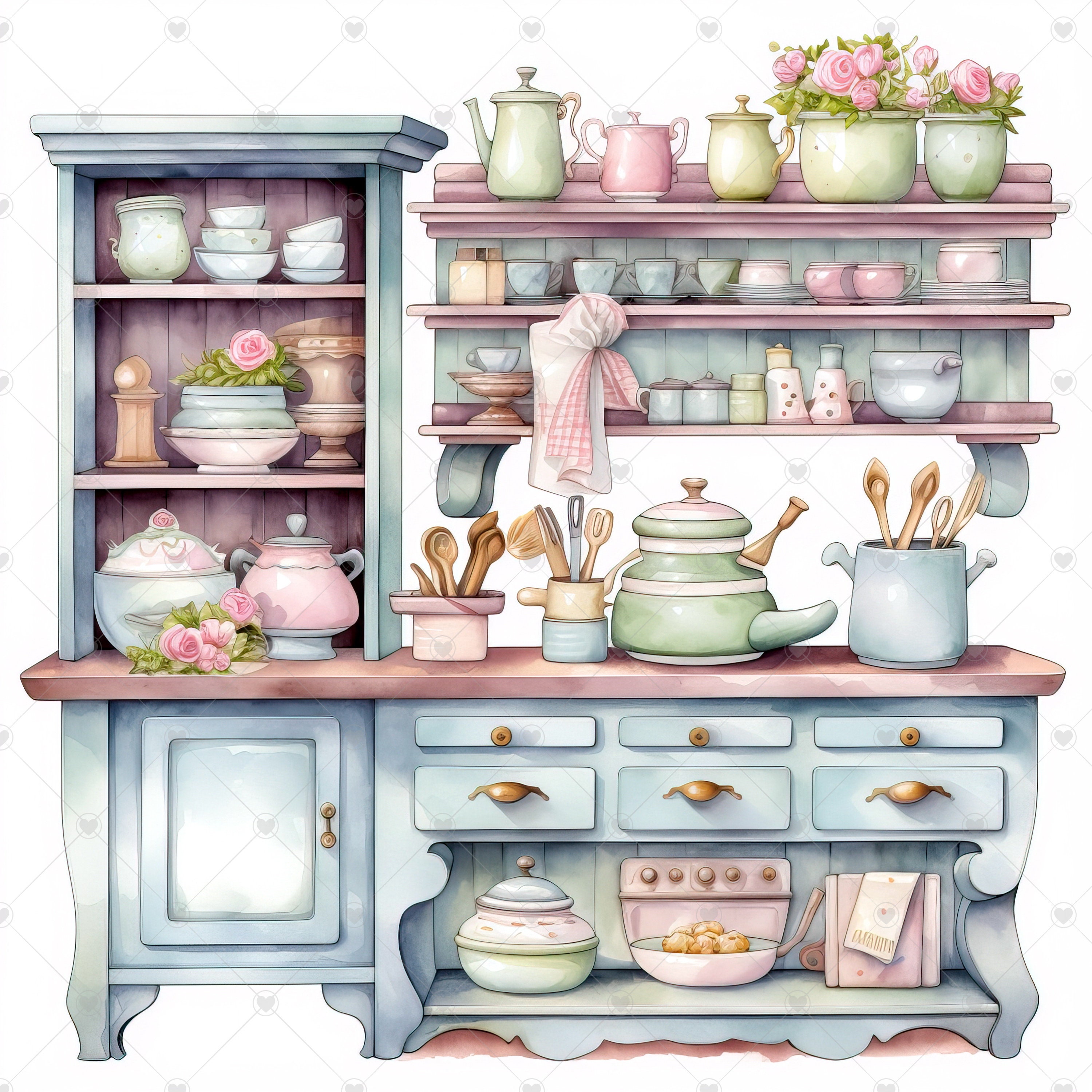 Princess' Kitchen Clipart Bundle 10 High Quality - Etsy