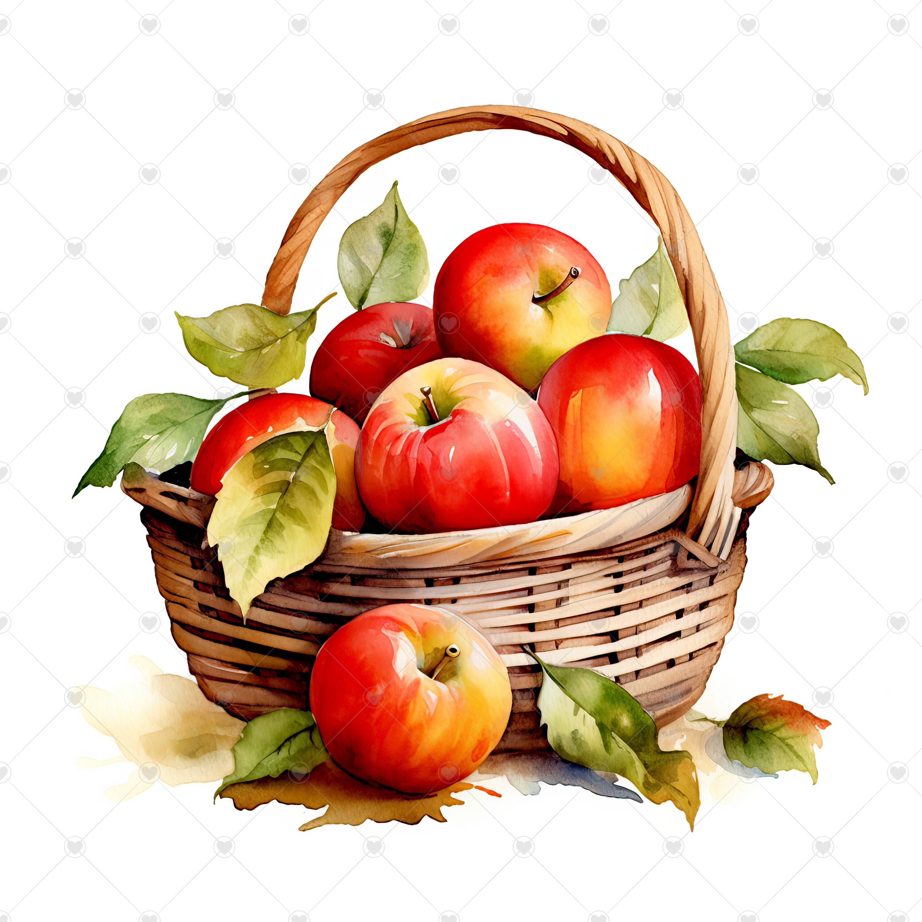 Apple Basket Clipart
