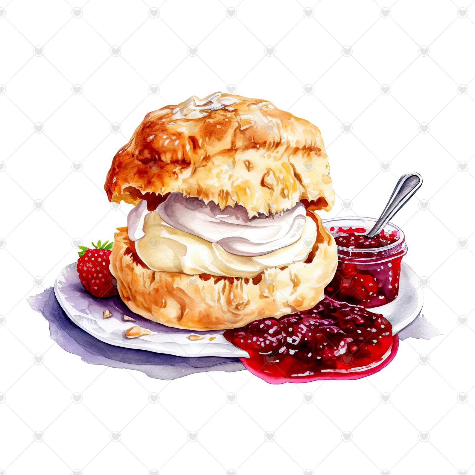 British Scone PNG Clipart Bundle- Digital Download - Etsy