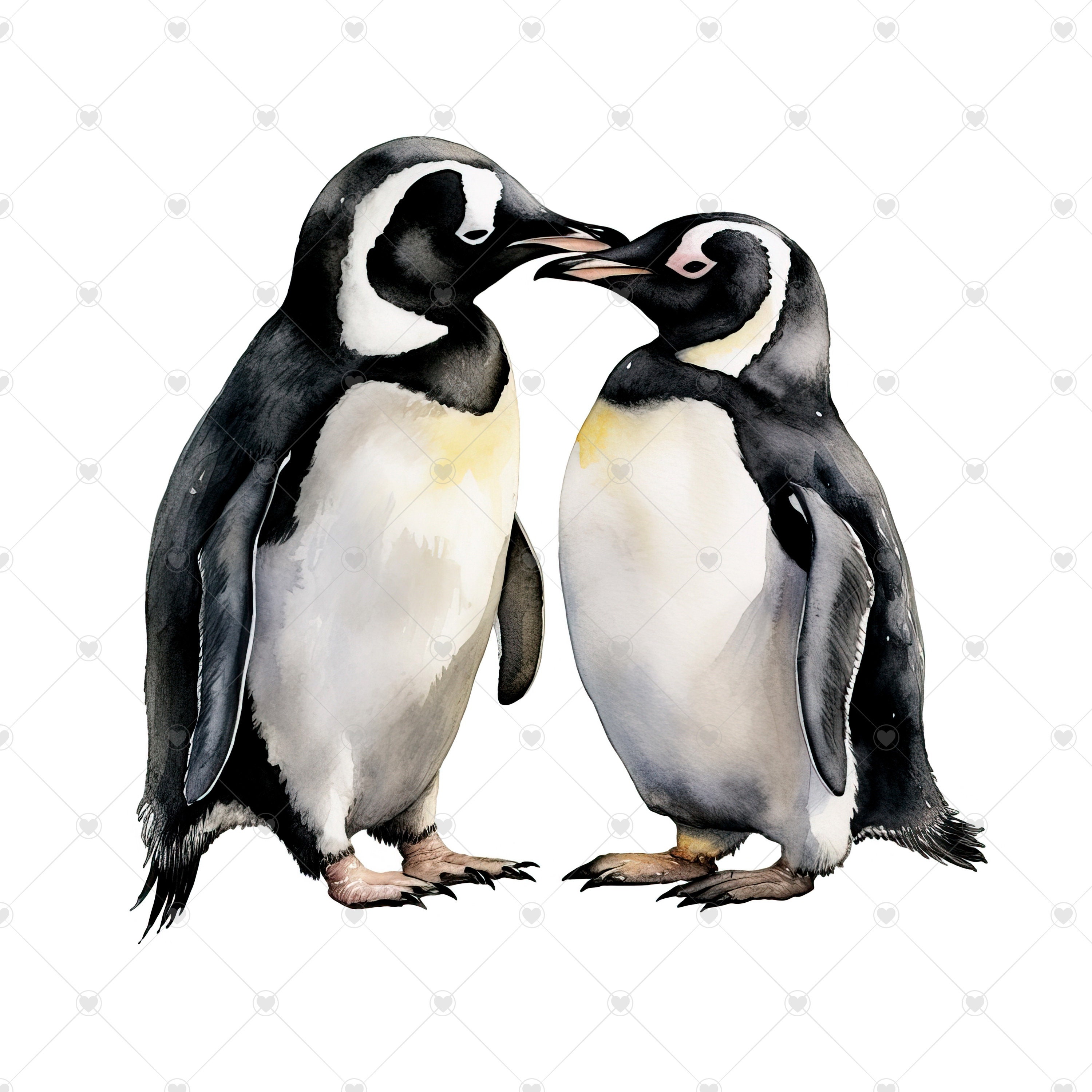 Penguin Couple in Love Clipart Bundle 10 High Quality - Etsy