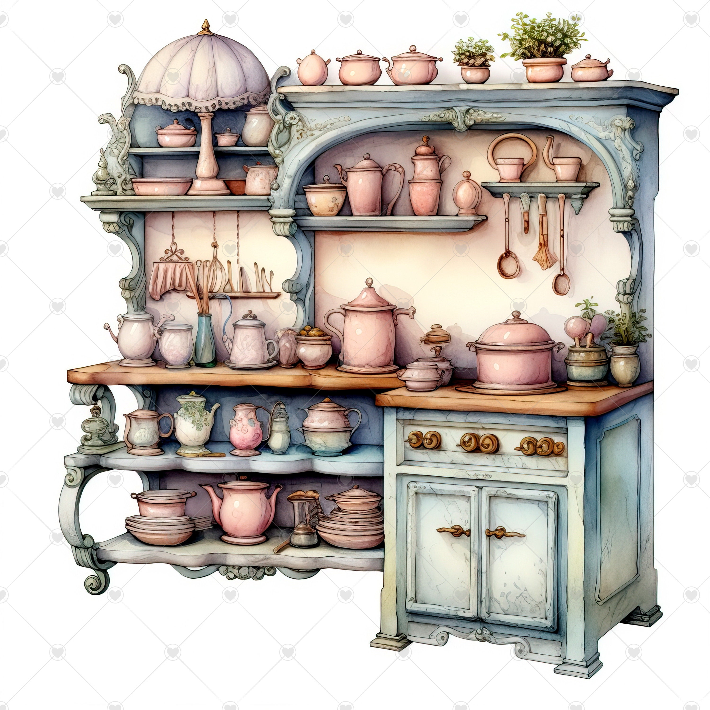 Princess' Kitchen Clipart Bundle 10 High Quality - Etsy