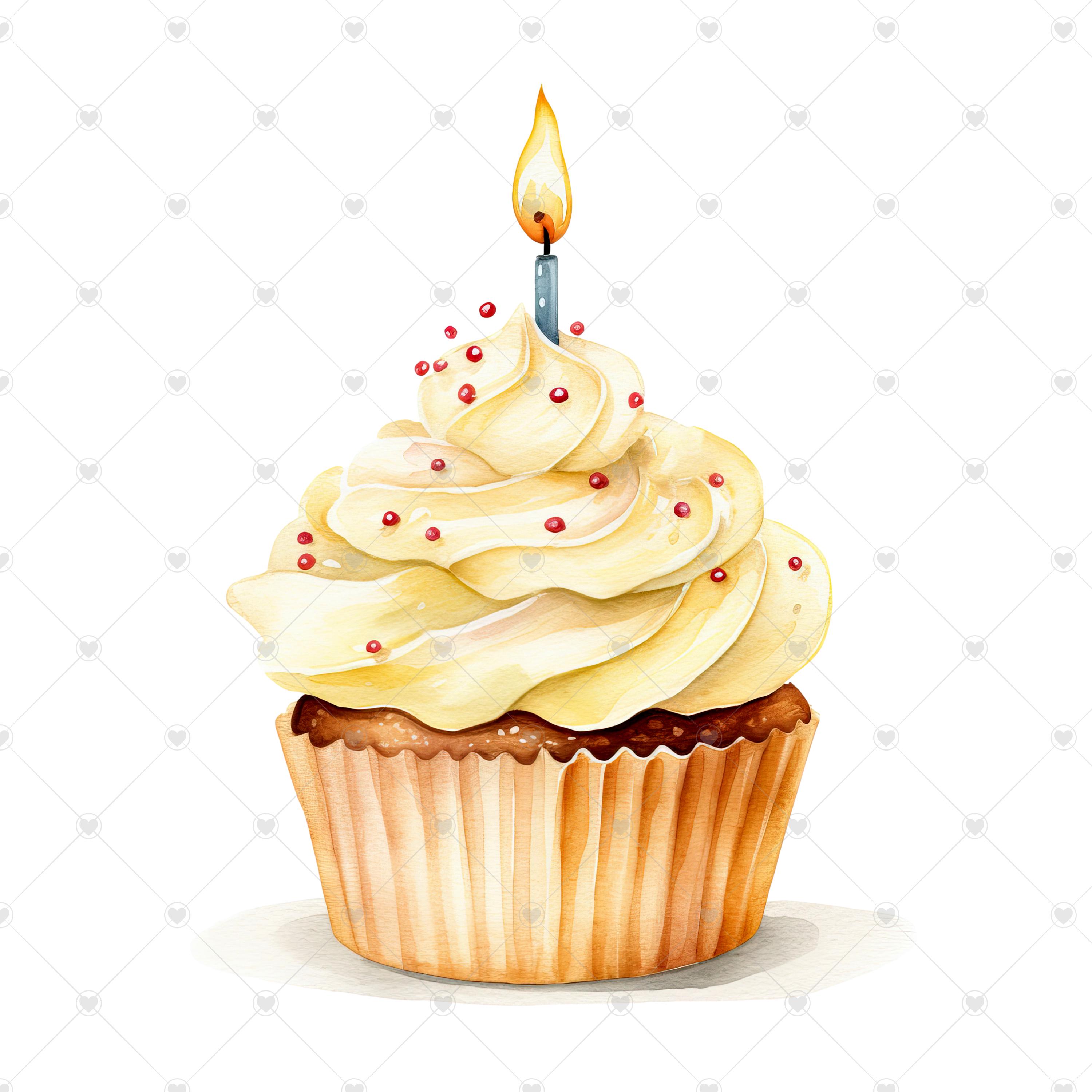 Birthday Cupcake PNG Clipart Bundle- Digital Download - Etsy