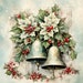 Shabby Chic Christmas Bells Clipart Bundle 10 High Quality Watercolor ...