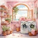 Floral Laundry Room Clipart Bundle 10 High Quality Watercolor Jpgs Home ...