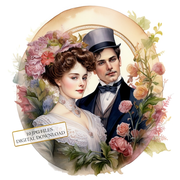 Victorian Couple - Etsy