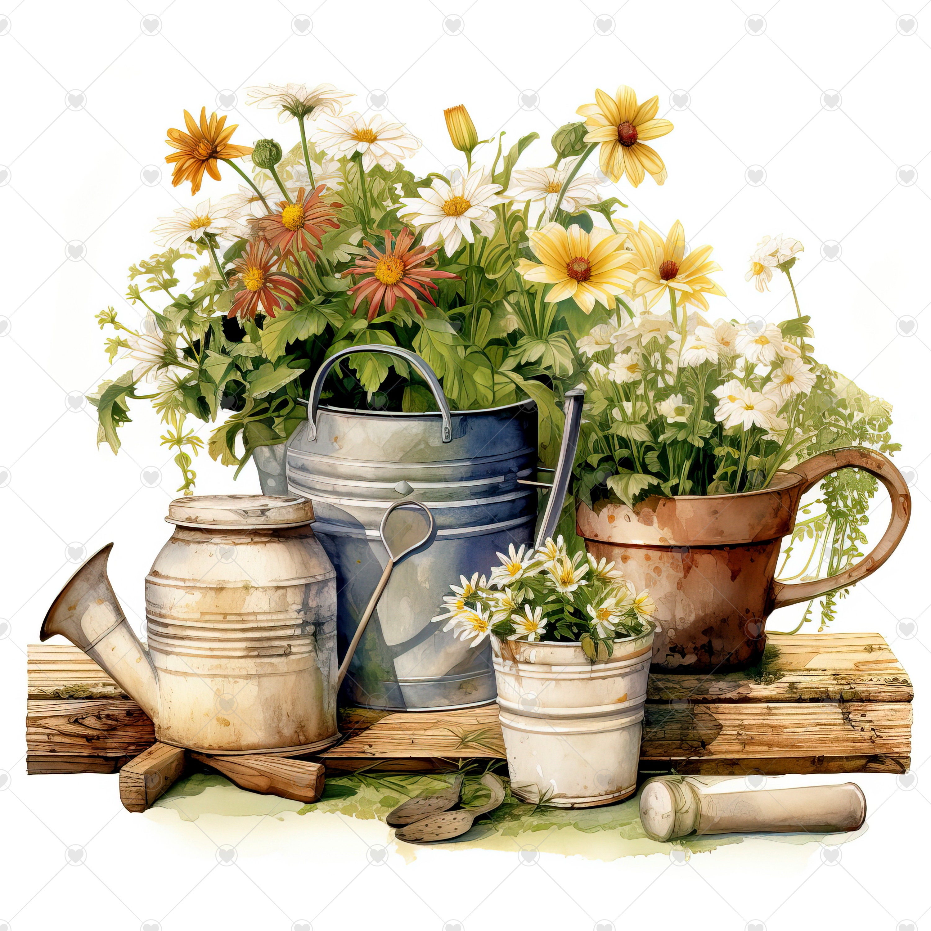 Vintage Gardening Tools Clipart Bundle 10 High Quality - Etsy Australia