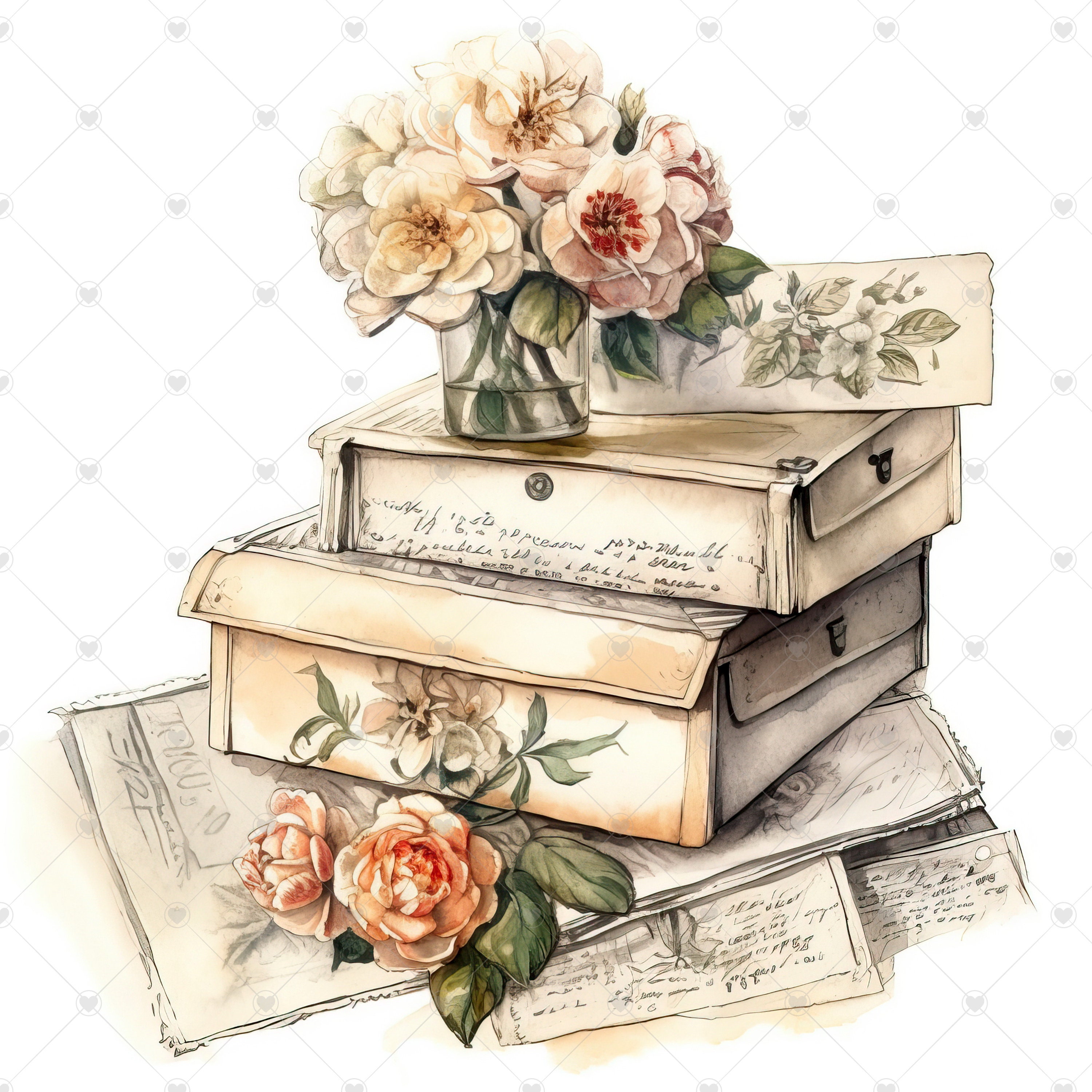 Vintage Postal Envelopes Clipart Bundle 10 High Quality - Etsy