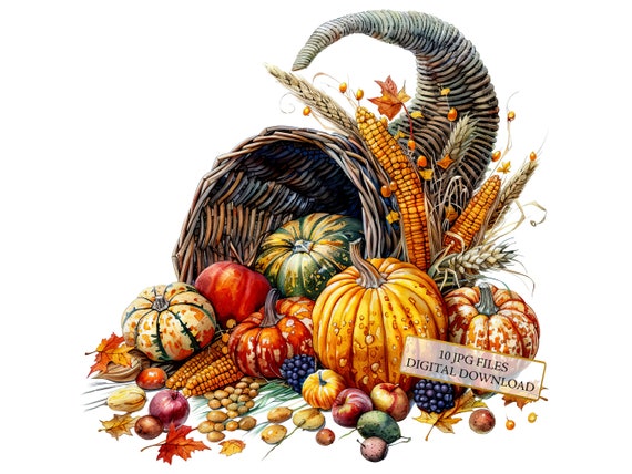 Thanksgiving Cornucopia Clipart