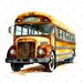 School Bus Clipart Bundle 10 High Quality Watercolor Jpgs Back to ...