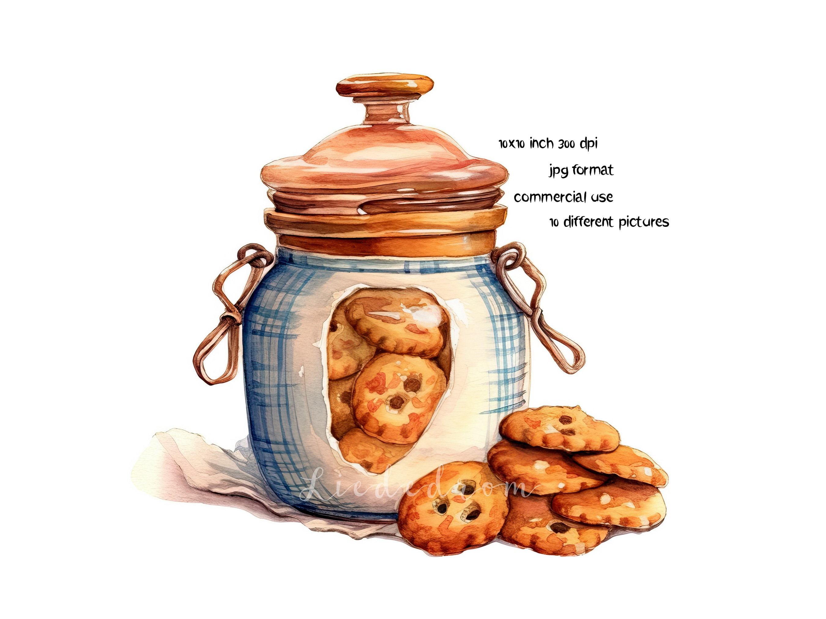 Grandma's Cookie Jar Clipart Bundle 10 High Quality - Etsy