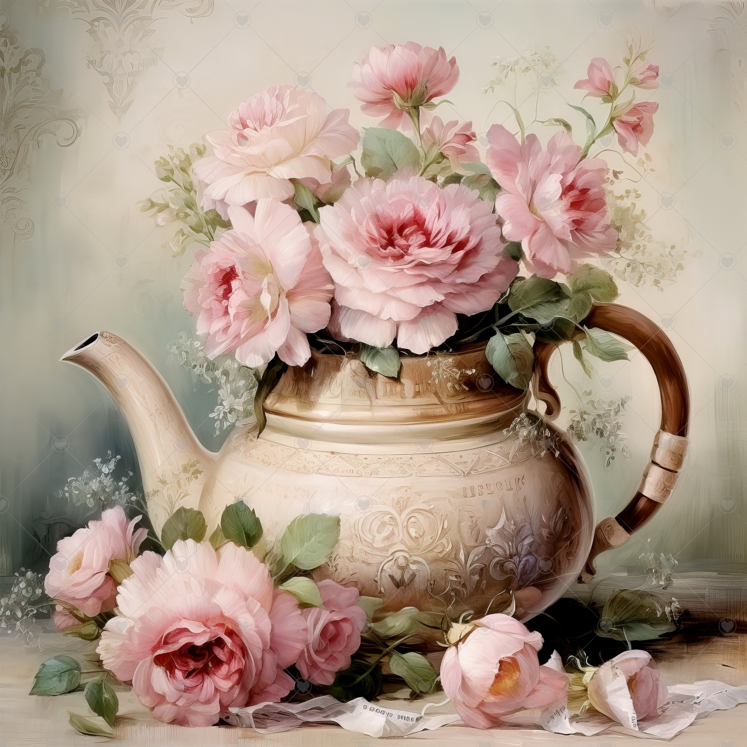 Shabby Chic Tea Kettle Clipart Bundle 10 High Quality - Etsy Portugal