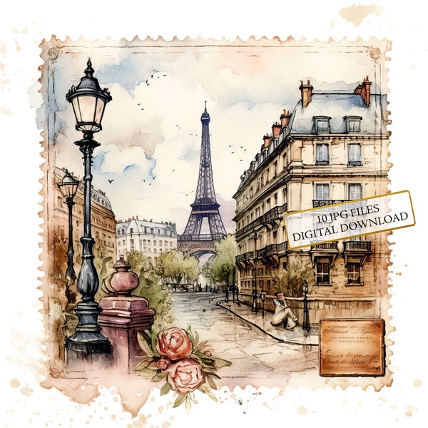 Paris Postcards - Etsy