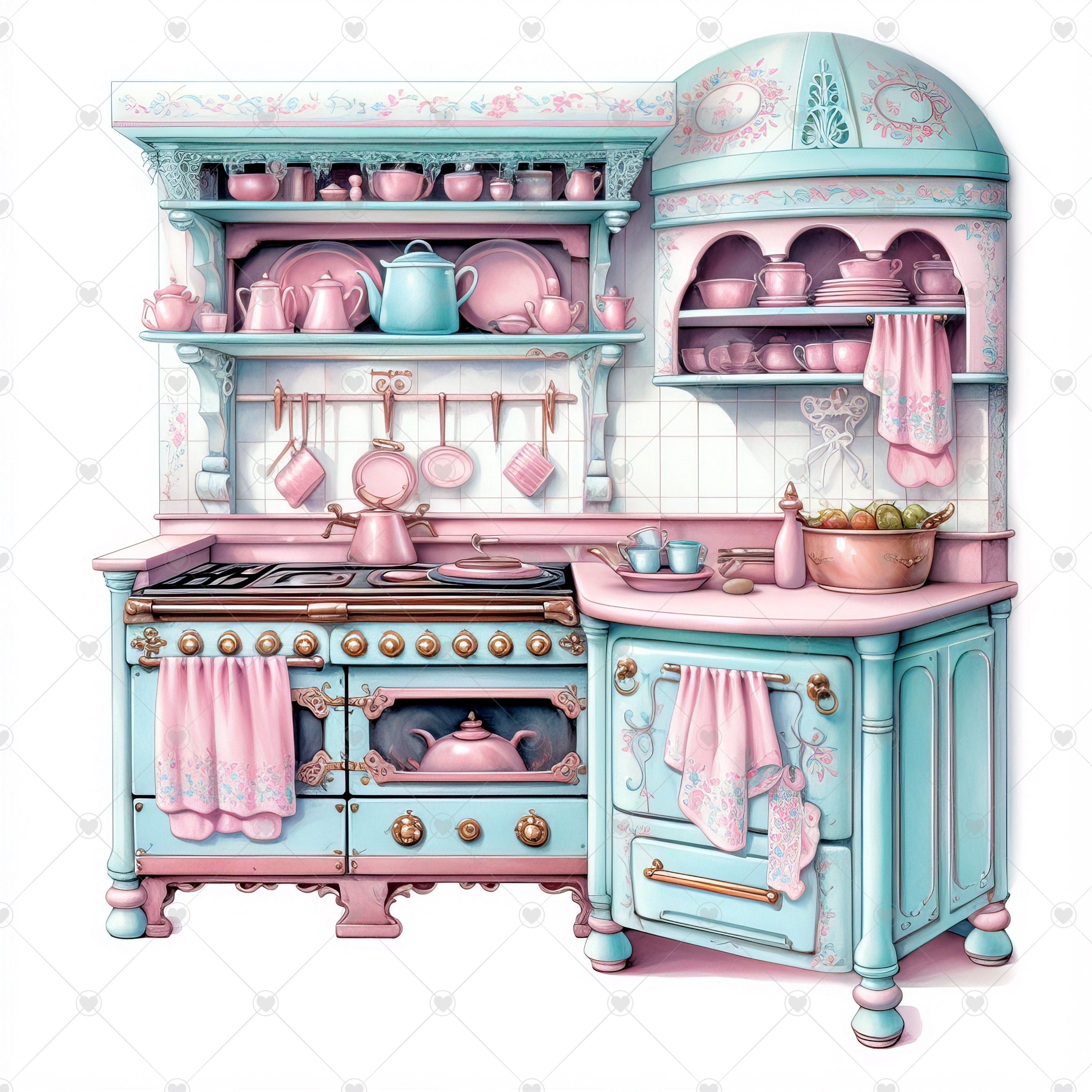 Princess' Kitchen Clipart Bundle 10 High Quality - Etsy