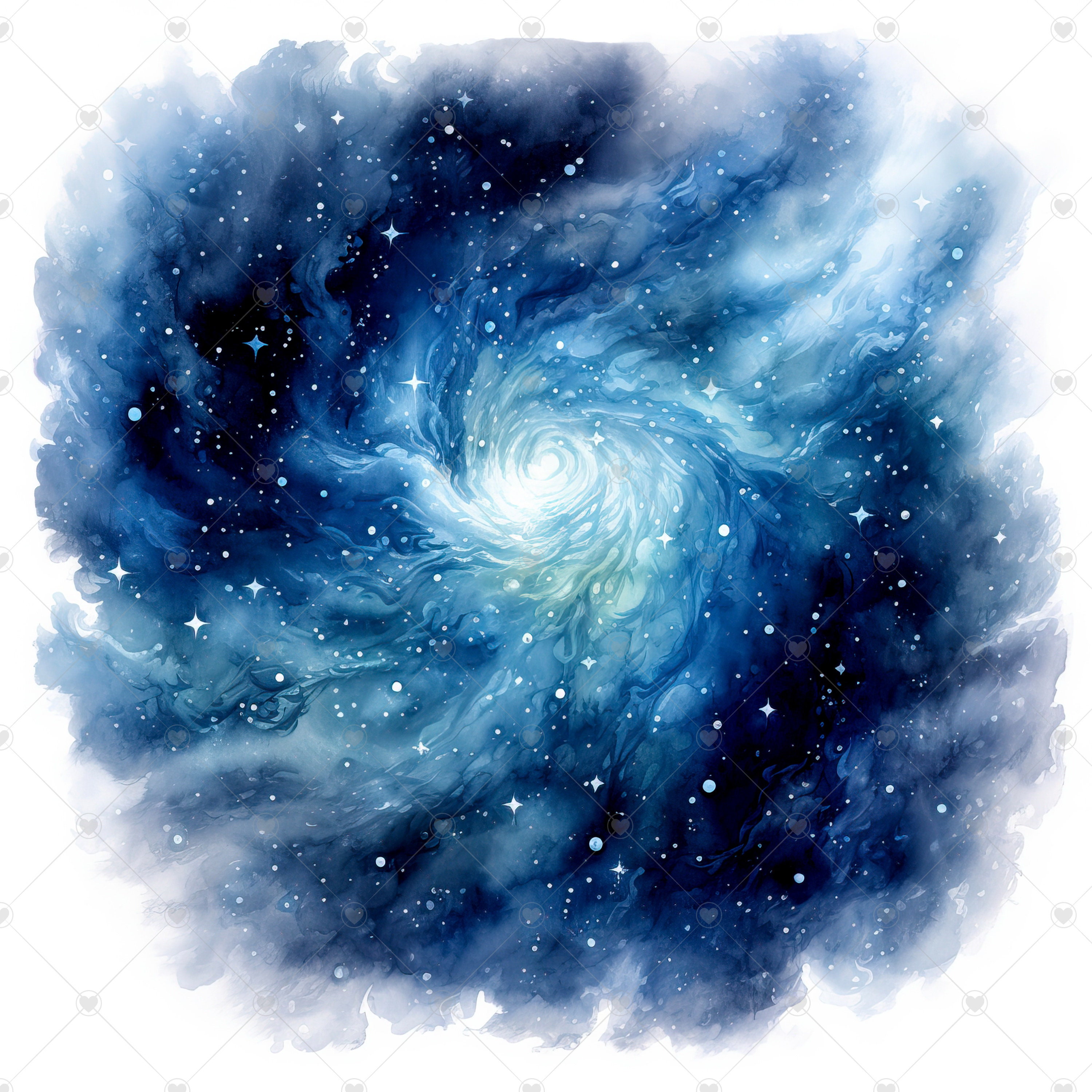 Watercolor Sky of Galaxies Clipart Bundle 10 High Quality - Etsy