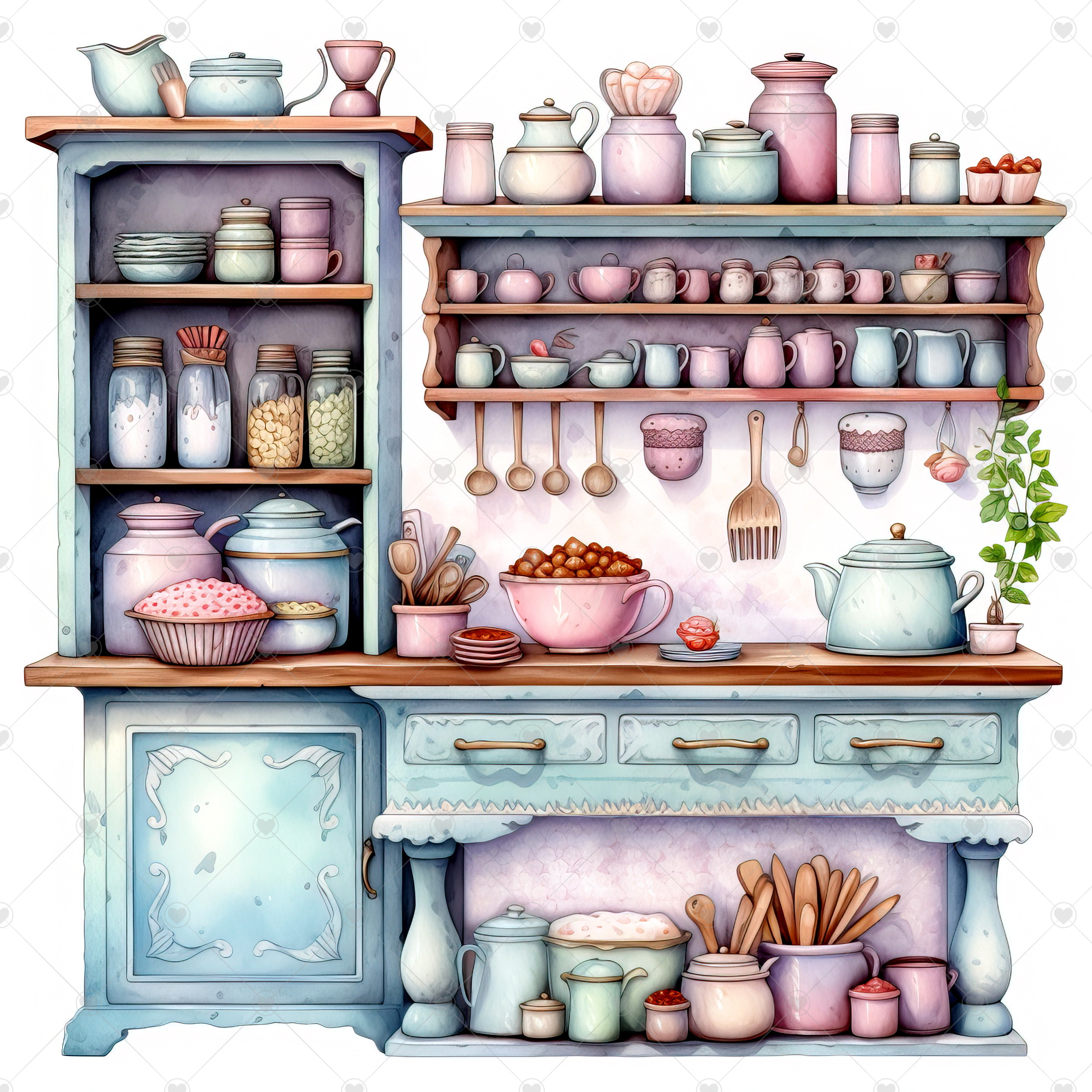 Princess' Kitchen Clipart Bundle 10 High Quality - Etsy