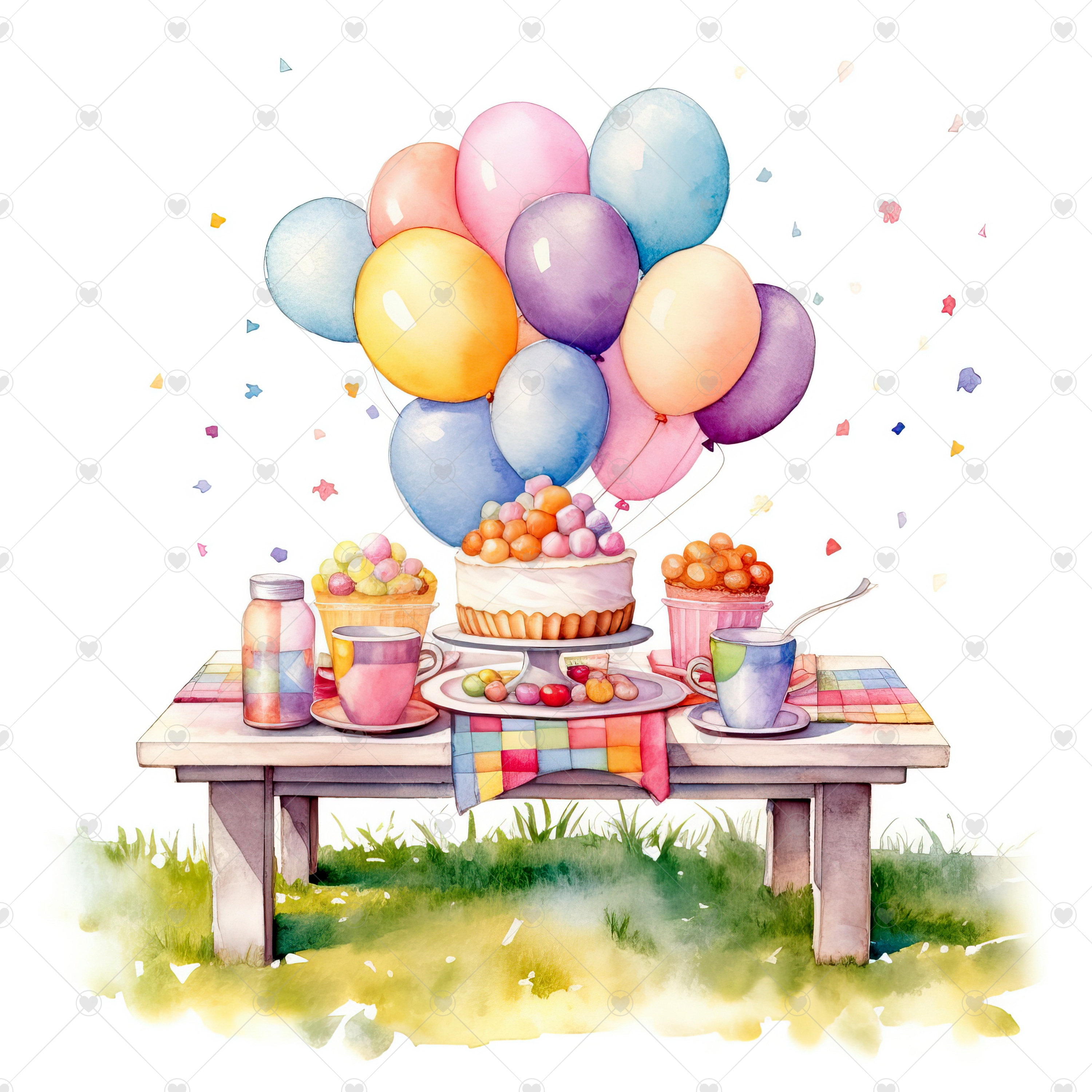 Outdoors Birthday Party Clipart Bundle 10 High Quality - Etsy