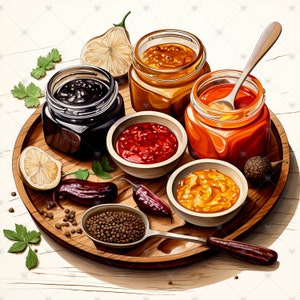 Chutney Indian Food JPG Clipart Bundle- Digital Download - Etsy