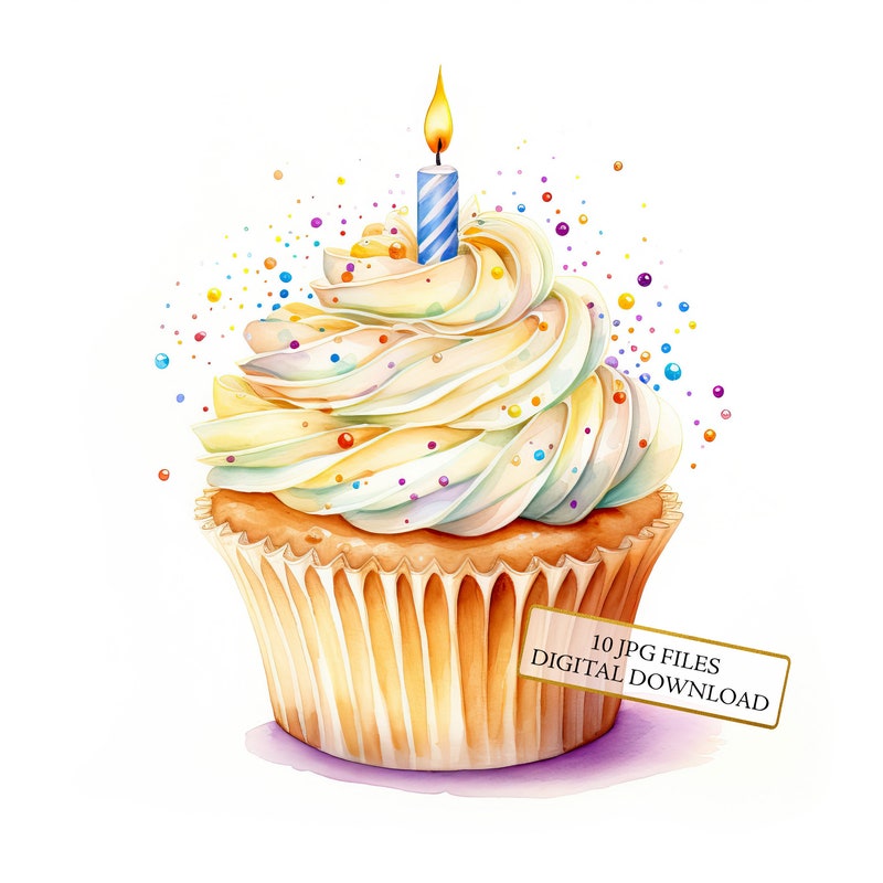 Cupcake Clipart - Etsy