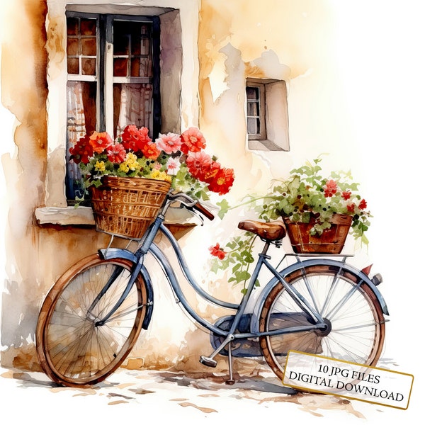 Flower Bicycle - Etsy