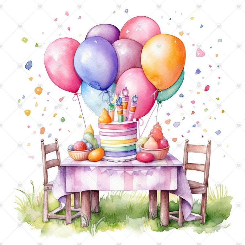 Outdoors Birthday Party Clipart Bundle 10 High Quality - Etsy