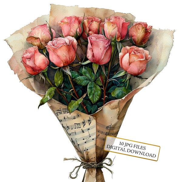 Sheet Music Bouquet - Etsy