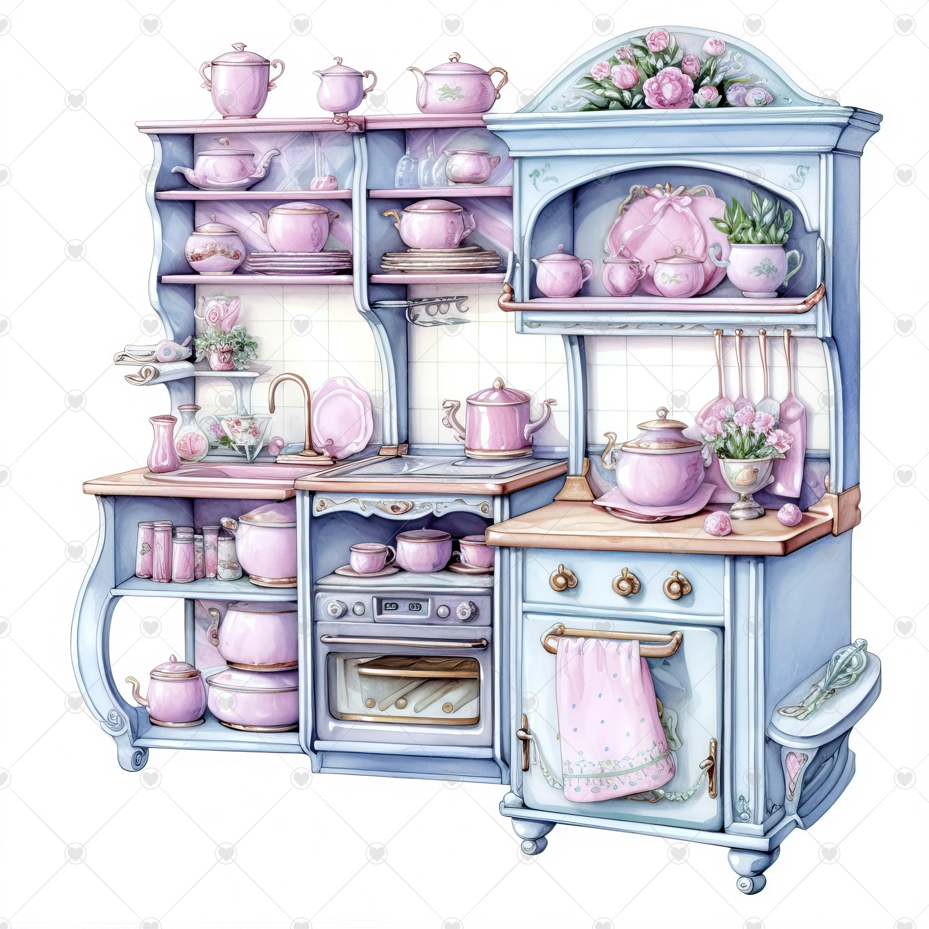 Princess' Kitchen Clipart Bundle 10 High Quality - Etsy