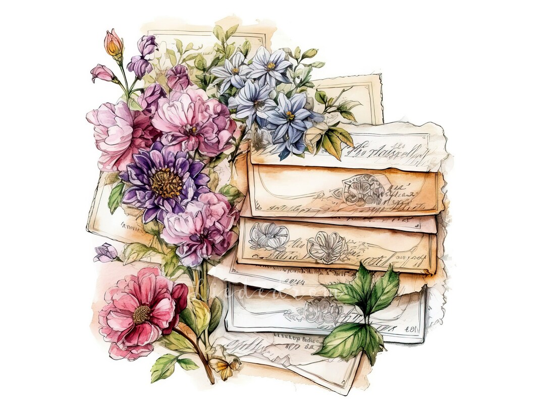 Vintage Postal Envelopes Clipart Bundle 10 High Quality - Etsy